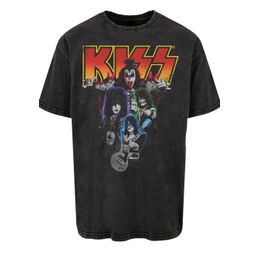 F4NT4STIC Herren T-Shirt "Kiss Neon Band", schwarz, Gr. XS, Obermaterial: 100% Baumwolle, Shirts, Premium Qualit&auml;t