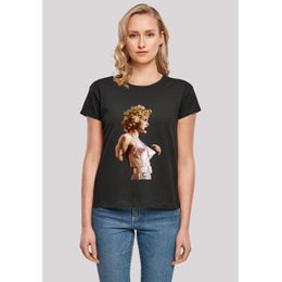 T-Shirt F4NT4STIC "Madonna In Pink Cone Blonde Ambition Tour 1990", Damen, Gr. M, schwarz, Obermaterial: 100% Baumwolle, oversize, Rundhals, ohne B&uuml;ndchen, Shirts T-Shirt, Premium Qualit&auml;t