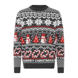 !Solid SOLID Herren Strickfleece-Pullover "Strickpullover SDPaja", grau, Gr. M, Obermaterial: 100% Polyacryl PAN., Pullover