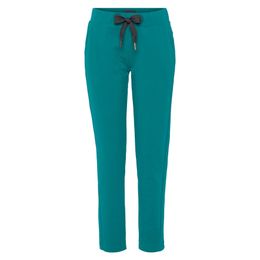 ELBSAND Damen Sweathose "Brinja", blau, Gr. XL, unifarben, Sweatware, Obermaterial: 95% Baumwolle, 5% Elasthan, Hosen, mit Taschen und breiten