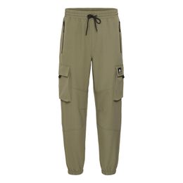 North Bend Herren Cargohose "Cargohose NBToni M", gr&uuml;n, Gr. L, Obermaterial: 94% Polyester PES. 6% Elasthan EL., Hosen