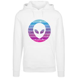 F4NT4STIC Herren Kapuzenpullover "Alien Kopf", wei&szlig;, Gr. XL, Obermaterial: 65% Baumwolle, 35% Polyester, Pullover, Premium Qualit&auml;t