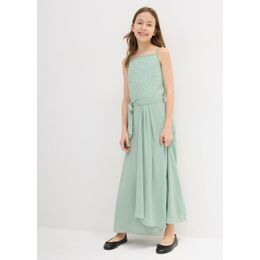 bonprix Maxikleid mit Pailletten, gr&uuml;n