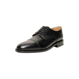Henry Stevens Herren Schnürschuh "Winston CD Businessschuh", Gr. 39, schwarz, Leder, Schuhe, Herren Halbschuhe Leder handgefertigt, Anzugschuhe