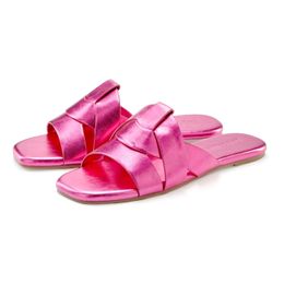 Lascana Damen Pantolette "Mule, Sommerschuh, offener Schuh, Sandale", Gr. 41, pink, Obermaterial: 100% Lederimitat. Decksohle: 100% Lederimitat.