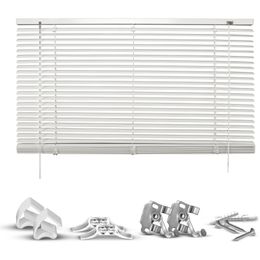 Jalousie GOOD LIFE, B:95cm H:160cm, grau, Jalousien, "Matti", Klemmfix-Jalousie aus Aluminium