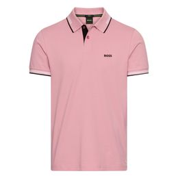 BOSS Green Herren Poloshirt "Paul", rosa, Gr. XL, Jersey, Obermaterial: 92% Baumwolle, 8% Elasthan, Shirts, mit Polokragen