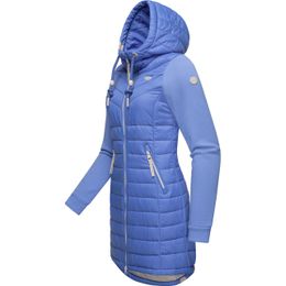 Ragwear Damen Steppmantel "Lucinda Long II", blau, Gr. 6XL, Obermaterial: 100% Polyester; Obermaterial &Auml;rmel: 100% Baumwolle; Innenmaterial: 100%