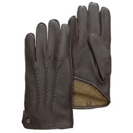 Pearlwood Herren Lederhandschuhe "Luke", braun, Gr. 8,5, unifarben, Ziegenleder, Handschuhe, Atmungsaktiv, W&auml;rmeregulierend, Wind - und