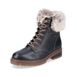 Remonte Damen Schn&uuml;rstiefelette "Remonte Stiefelette Glattleder", Gr. 39, schwarz, Glattleder, Schuhe