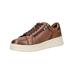 Marco Tozzi Damen Sneaker "Marco Tozzi Sneaker Leder", Gr. 39, braun, Leder, Schuhe