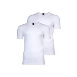 BOSS Herren Unterhemd "Unterhemd TShirtRN 2P Modern 2er Pack", Gr. M, wei&szlig;, Obermaterial: 95% Baumwolle CO. 5% Elasthan EL., Unterhemden