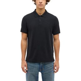 Mustang Herren Kurzarmshirt "Herren Style Palco", schwarz, Gr. 5XL, Strick, 100% Baumwolle, Shirts