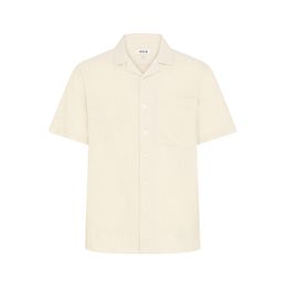 !Solid SOLID Herren Kurzarmshirt "Kurzarmhemd SDAllan", beige, Gr. M, Obermaterial: 58% Leinen LI. 42% Viskose CV., Hemden