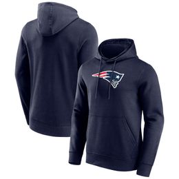 Fanatics Damen Kapuzenpullover "Fanatics Hoodie New England Patriots Primary Logo Graphic", blau, Gr. L, 80% Baumwolle, 20% Polyester, Pullover
