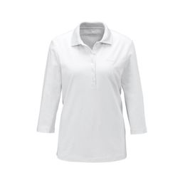 GOLDNER Damen Poloshirt "Poloshirt in hochwertiger Pikee-Qualit&auml;t", wei&szlig;, Gr. 40, Obermaterial: 94% Baumwolle CO. 6% Elasthan EL., Shirts