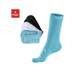 Bench. Herren Sportsocken, Gr. 39, bunt, Baumwollmischung, unifarben, Socken, mit antibakterieller Feuchtigkeitsregulierung