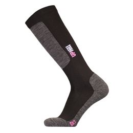 UphillSport Herren Socken "HALLA", Gr. 35, schwarz, 60% Polyester, 28% Wolle, 11% Polyamid, 1% Elasthan, mehrfarbig, Socken, mit atmungsaktiver