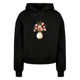 F4NT4STIC Damen Sweatshirt "Rosa Fr&uuml;hlingsblumenstrau&szlig; in Vase", schwarz, Gr. 4XL, Obermaterial: 100% Baumwolle, Sweatshirts, Premium Qualit&auml;t