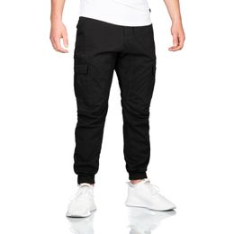 Herren Cargohose "ASGiacomi", schwarz, Gr. 38, Alessandro Salvarini, Obermaterial: 98% Baumwolle, 2% Elasthan, Hosen, mit Rei&szlig;verschluss Beintaschen