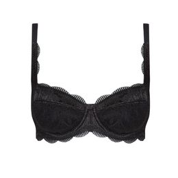 SuSa Damen Dirndl-BH "Push up Dirndl BH Wiesn-Zauber", Gr. 75, schwarz, Spitze, Obermaterial: 59% Polyamid PA. 37% Baumwolle CO. 4% Elasthan EL., BHs