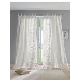 Gardine HEINE HOME, B:140cm H:145cm, wei&szlig;, Polyester, Gardinen