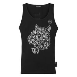 Plein Sport Jungen T-Shirt "Tiger", schwarz, Gr. XXL, Obermaterial: 100% Baumwolle, Shirts