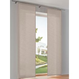 Schiebegardine HEINE HOME, B:60cm H:225cm, grau, Polyester, Gardinen
