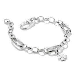 Thomas Sabo Damen Charm-Armband "Charm Club Connect: mit drei Connect Links", 17, Silber 925 (recycelt), silber, Silber 925 (recycelt), Armb&auml;nder