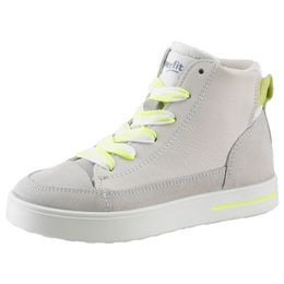 Superfit Mädchen Sneaker "STELLA WMS: mittel", Gr. 30, beige, Nappaleder, Polyester, Veloursleder, Schuhe, Schnürboots mit Plateausohle,