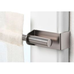 Scheibenstange Garesa, &Oslash;:9mm, grau, Messing, Gardinenstangen, "SPANNFIX"