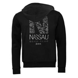 NASSAU BEACH Herren Kapuzenpullover "NB231047", schwarz, Gr. XL, 100% Baumwolle, Pullover