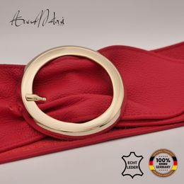 AnnaMatoni Damen Lederg&uuml;rtel "AnnaMatoni Tailleng&uuml;rtel Ora Tailleng&uuml;rtel Ora", rot, Gr. 115, 100% Leder, G&uuml;rtel