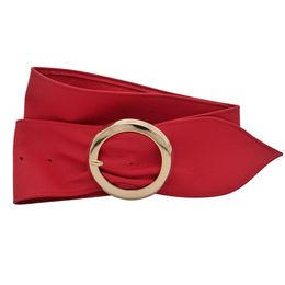 AnnaMatoni Damen Lederg&uuml;rtel "AnnaMatoni Tailleng&uuml;rtel Ora Tailleng&uuml;rtel Ora", rot, Gr. 125, 100% Leder, G&uuml;rtel