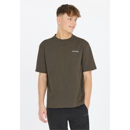LES'ARCS Jungen Funktionsshirt "Tynan", schwarz, Gr. 176, bedruckt, 53% Baumwolle, 30% Polyester, 17% Elasthan, Shirts, mit l&auml;ssigen Print-Details