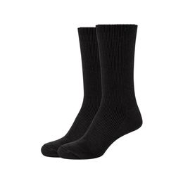 s.Oliver Herren Socken "2er Pack", Gr. 39, schwarz, 84% Polyacryl, 15% Polyester, 1% Elasthan, uni, Socken