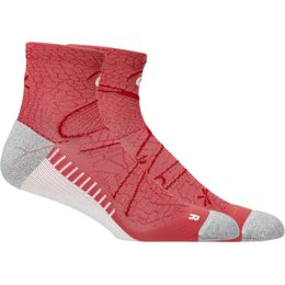 asics Damen Laufsocken "PERFORMANCE RUN SOCK QUARTER", Gr. 43, rosa, Obermaterial: 76% Nylon, 18% Polyester, 6% Elasthan, Socken