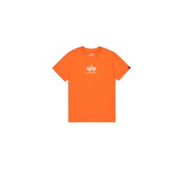 Herren T-Shirt "Basic T-Shirt ML", orange, Gr. XL, Alpha Industries, Obermaterial: 100% Baumwolle, Shirts