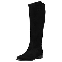 Gabor Damen Stiefel "Gabor Stiefel Veloursleder", Gr. 40, schwarz, Veloursleder, Schuhe