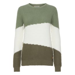 oxmo Damen Longpullover "Pullover OXOlma", gr&uuml;n, Gr. S, Obermaterial: 60% Baumwolle CO. 40% Polyacryl PAN., Pullover