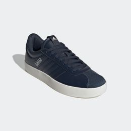 Herren Sneaker "VL COURT 3.0", adidas Sportswear, Gr. 41, blau, Leder, Synthetik, Schuhe, inspiriert vom Desing des adidas samba