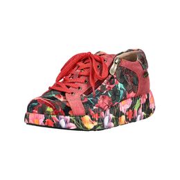 Laura Vita Damen Sneaker "Laura Vita Sneaker Leder/Textil", Gr. 37, rot, Leder, Textil, Schuhe