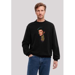 F4NT4STIC Herren Sweatshirt "TV Times Pop Star David Bowie 1977", schwarz, Gr. XS, Obermaterial: 80% Baumwolle, 20% Polyester, Sweatshirts, Premium