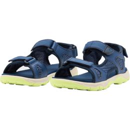 Jack Wolfskin Kinder Sandale "TARACO BEACH SANDAL K", Gr. 29, blau, Synthetik, Textil, Schuhe, mit Klettverschluss
