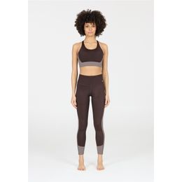 ENDURANCE ATHLECIA ATHLECIA Damen Trainingstights "Aspasia", braun, Gr. 34, mehrfarbig, 77% Polyamid, 23% Elasthan, Hosen, mit Quick-Dry-Funktion