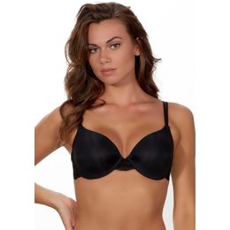 After Eden Damen Push-up-BH "BOOST", Gr. 75, schwarz, Spitze, Obermaterial: 81% Polyamid, 19% Elasthan, BHs, glatte Cups, Gelkissen, mit B&uuml;gel, mit
