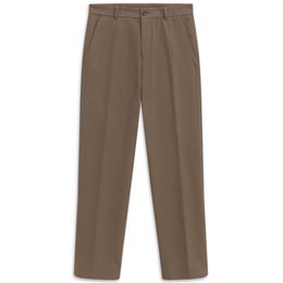 Bugatti Herren Chinohose "Cozy Times", beige, Gr. 36, unifarben, 68% Polyester, 28% Viskose, 4% Elasthan, Hosen, Tapered Fit mit Soft Touch