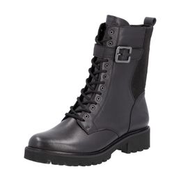 Remonte Damen Schn&uuml;rstiefelette "Remonte Stiefelette Glattleder", Gr. 36, schwarz, Glattleder, Schuhe