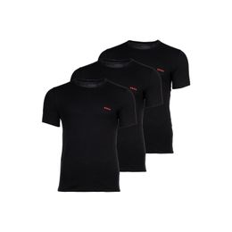 Hugo Damen T-Shirt "T-Shirt T-SHIRT RN TRIPLET P 10217251 02 3er Pack", schwarz, Gr. M, Obermaterial: 100% Baumwolle CO., Shirts