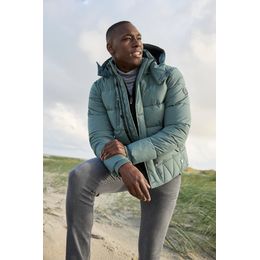 Bruno Banani Herren Steppjacke, gr&uuml;n, Gr. XL, kontrastfarbene Details, unifarben mit Farbeinsatz, Web, Obermaterial: 100% Polyester. Futter: 100%